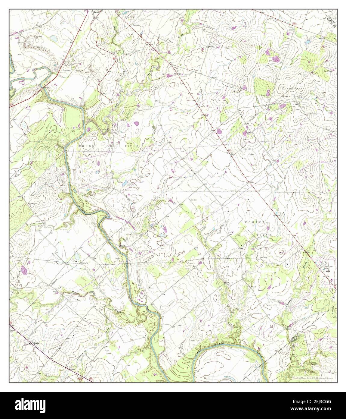 Choate, Texas, map 1963, 1:24000, United States of America by Timeless ...