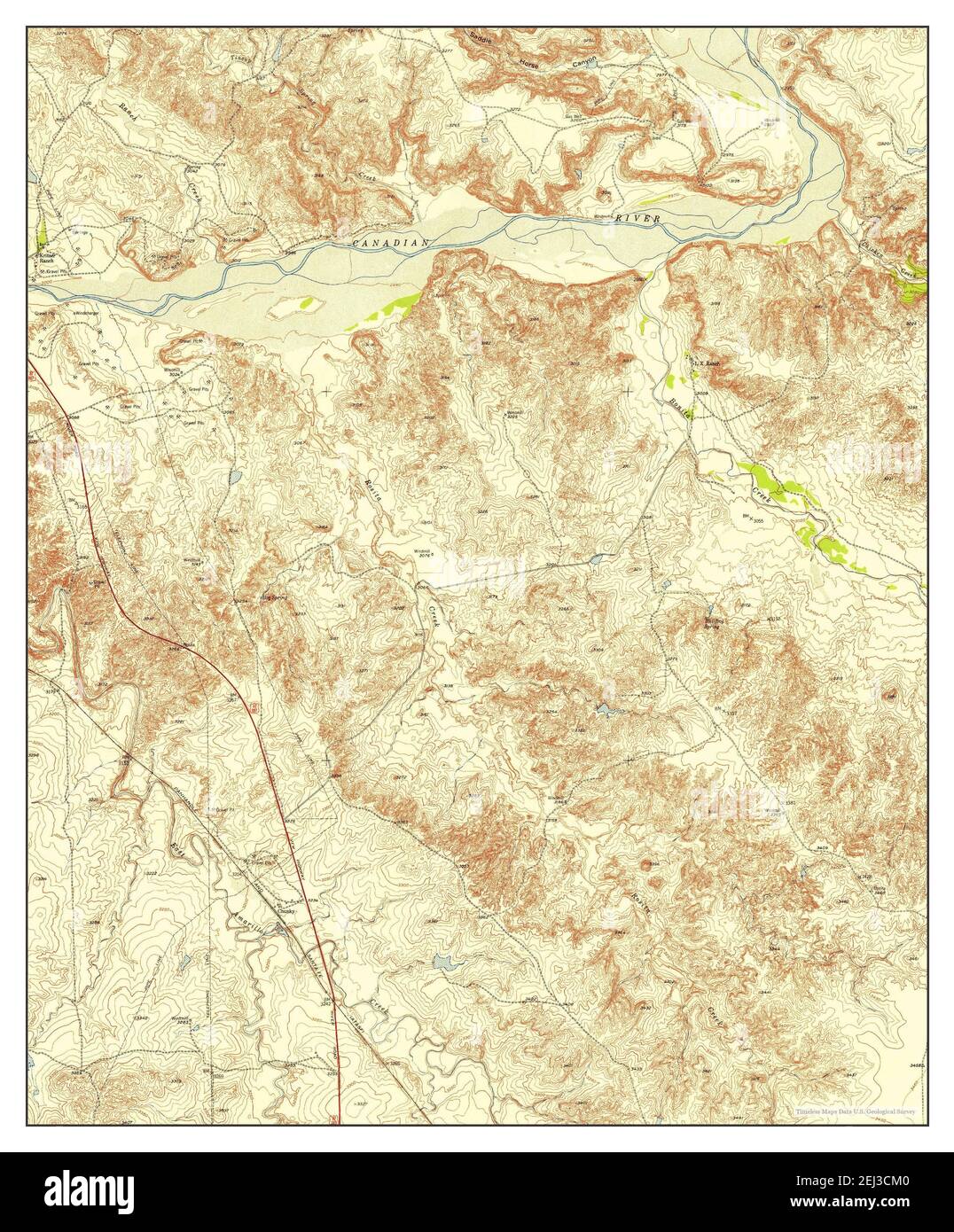 Chunky, Texas, map 1953, 1:24000, United States of America by Timeless ...