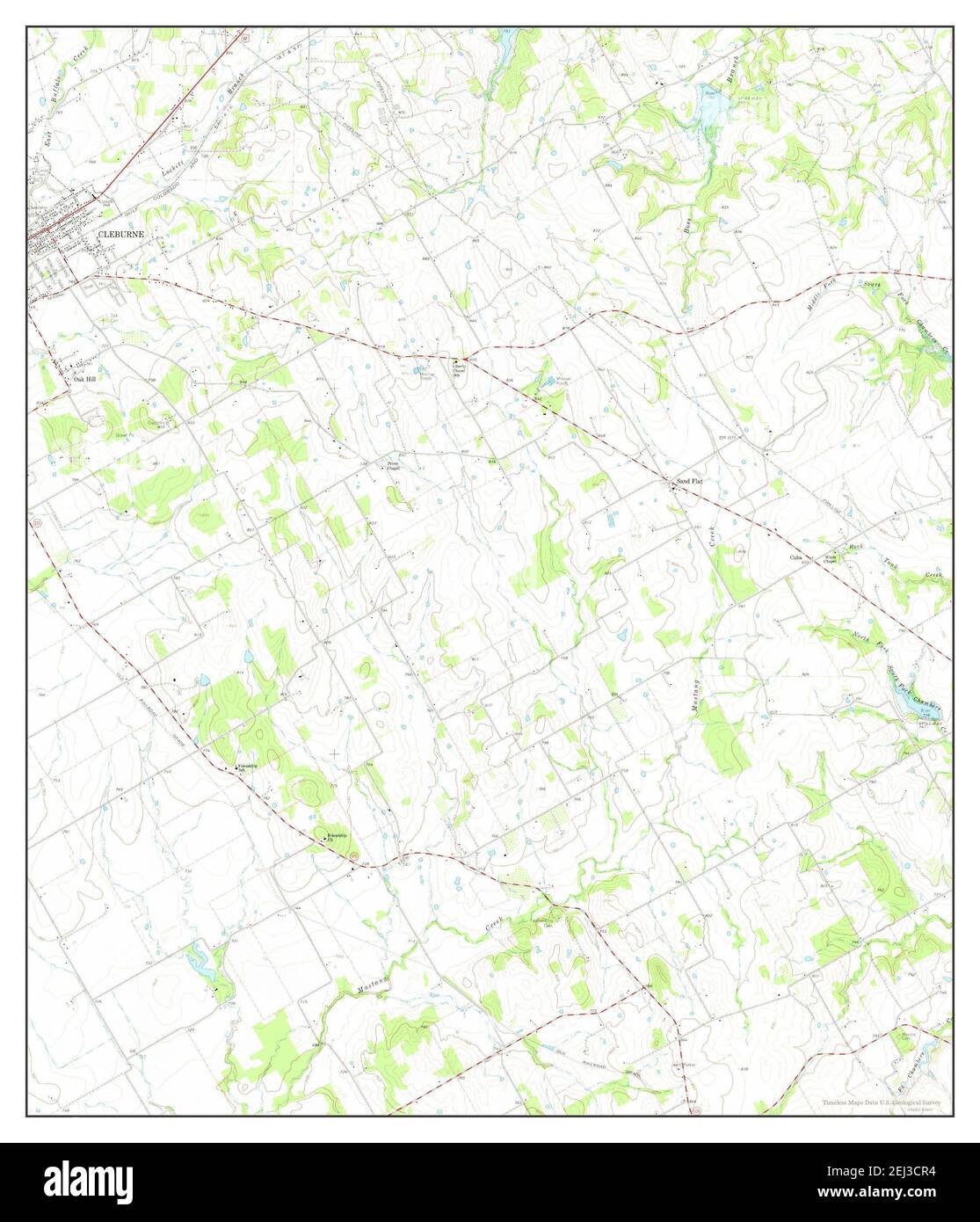 Map of cleburne hi-res stock photography and images - Alamy