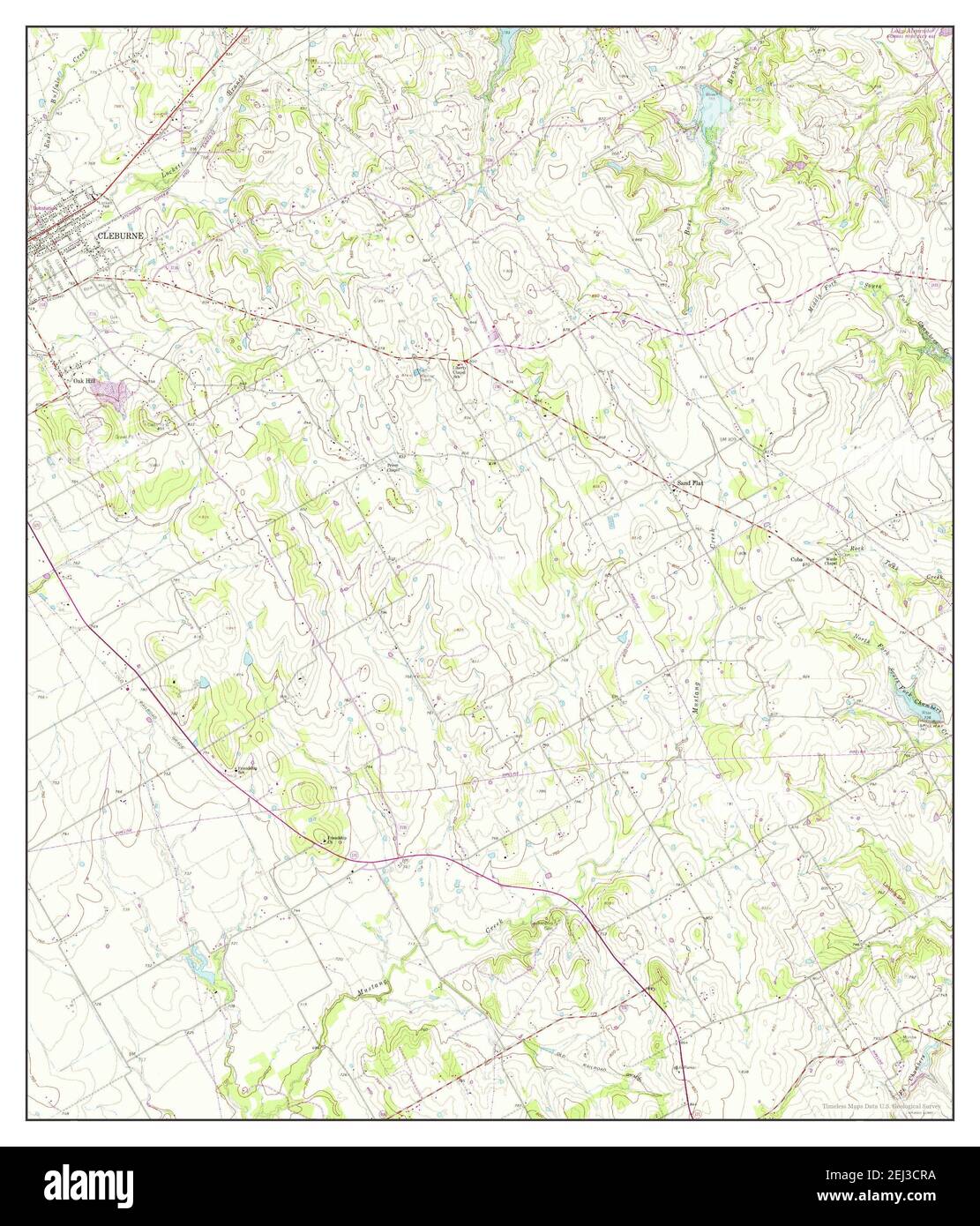 Cleburne East, Texas, map 1960, 1:24000, United States of America by ...
