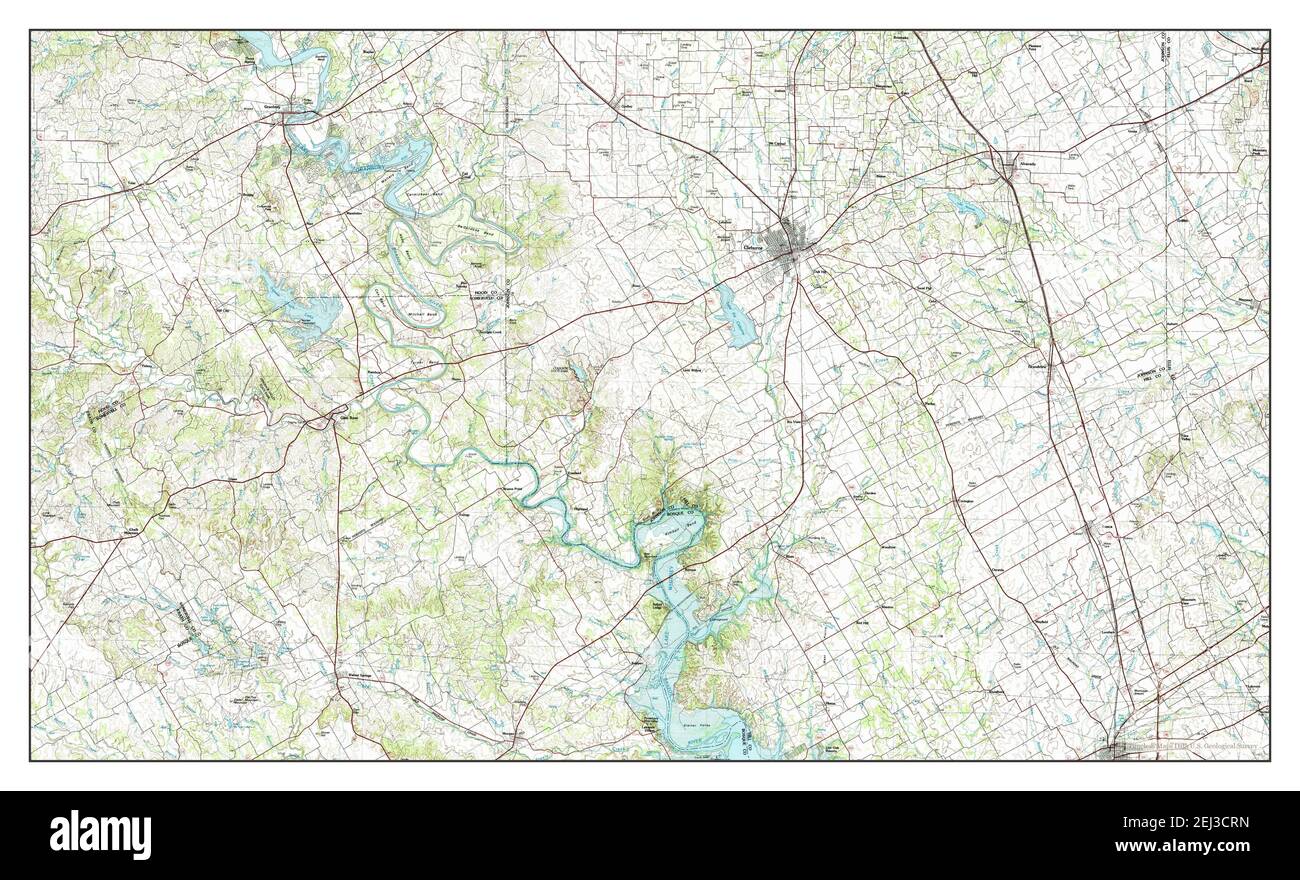 Map of cleburne hi-res stock photography and images - Alamy