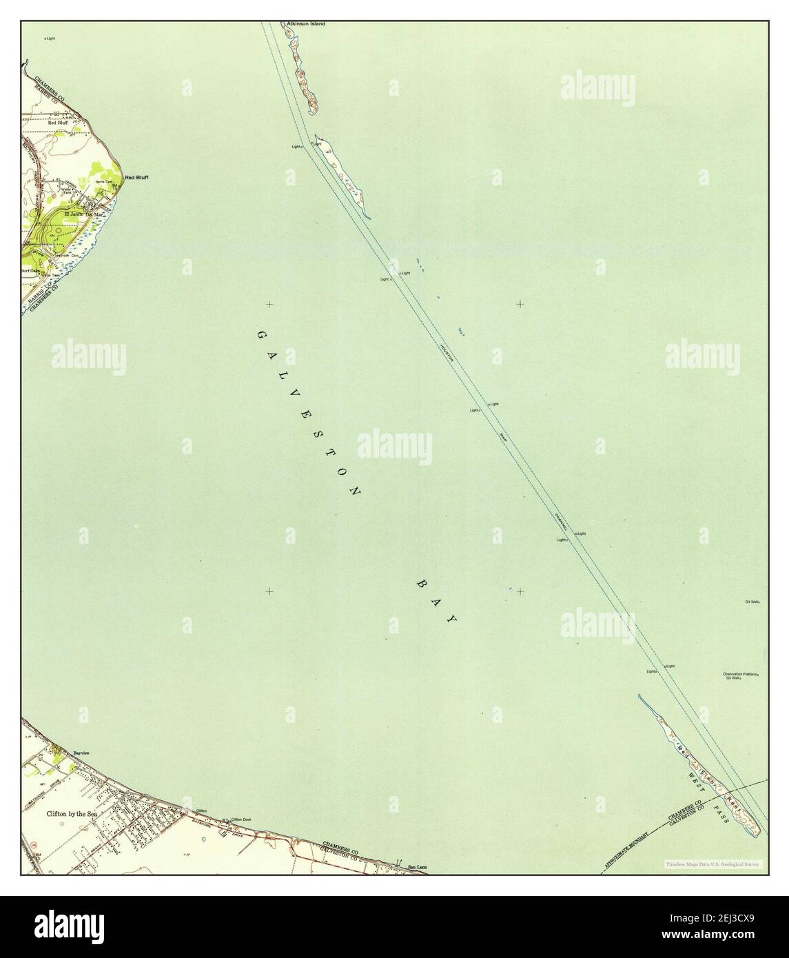 Clifton By The Sea, Texas, map 1943, 1:24000, United States of America ...