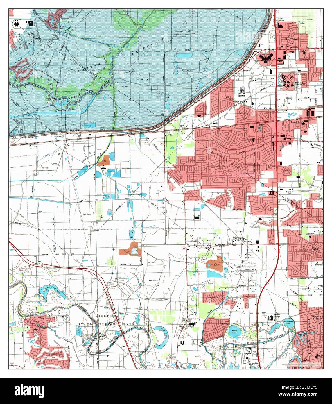 Clodine, Texas, map 1995, 1:24000, United States of America by Timeless ...