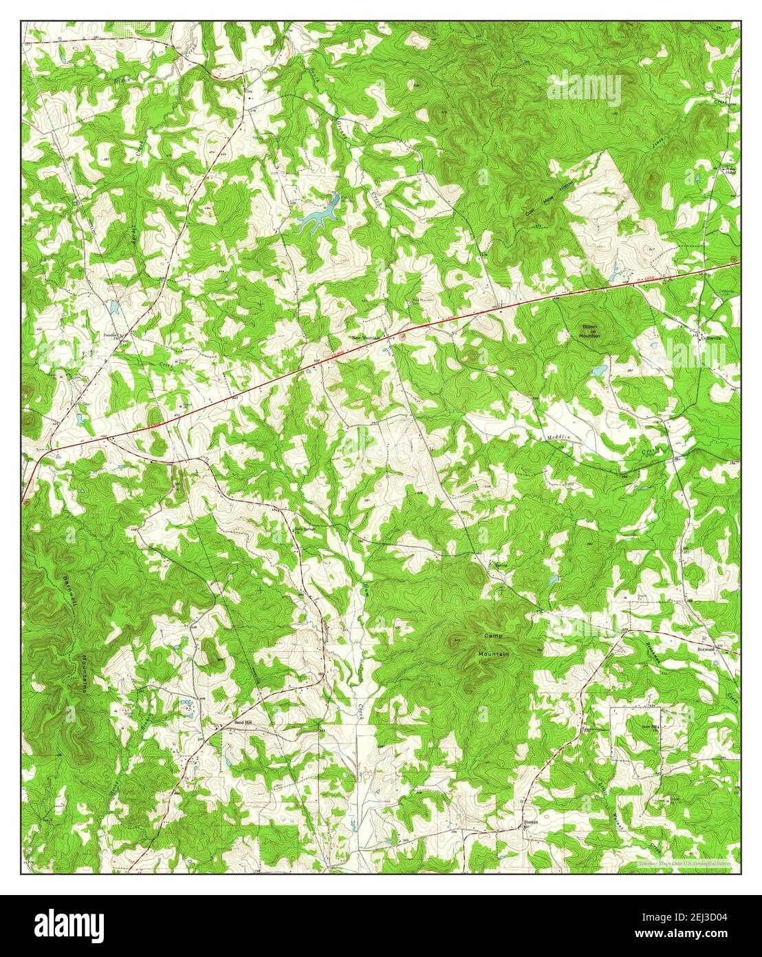 Map of coffeeville hi-res stock photography and images - Alamy