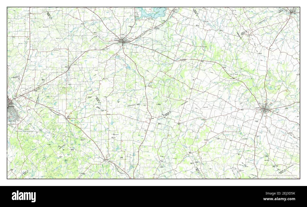 Comanche, Texas, map 1985, 1:100000, United States of America by ...