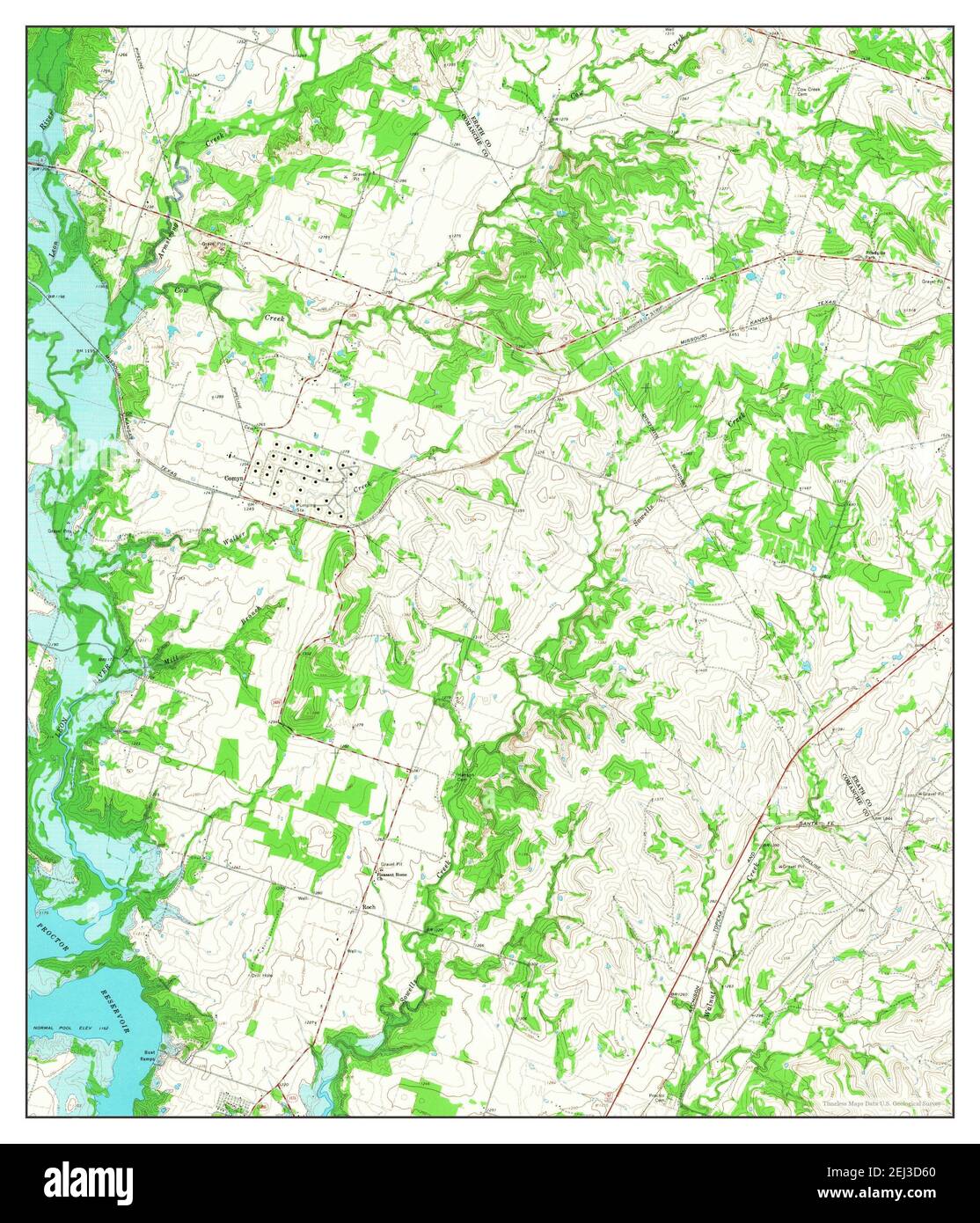 Comyn, Texas, map 1965, 1:24000, United States of America by Timeless ...