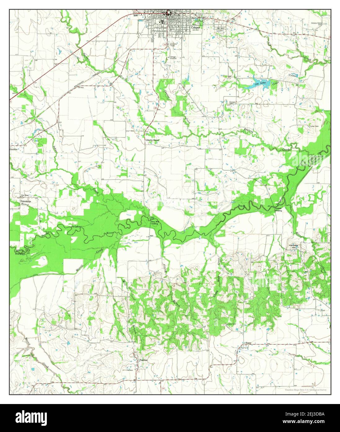 Cooper South, Texas, map 1964, 1:24000, United States of America by ...