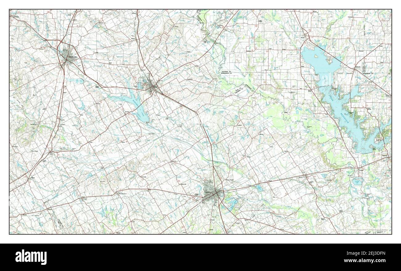 Corsicana, Texas, map 1985, 1:100000, United States of America by ...