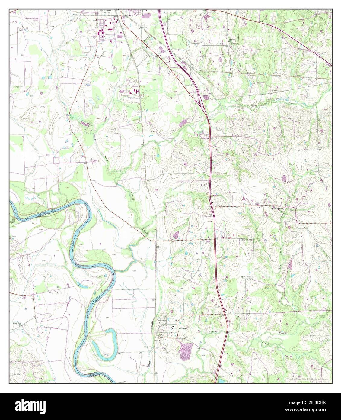 Courtney, Texas, map 1958, 1:24000, United States of America by ...