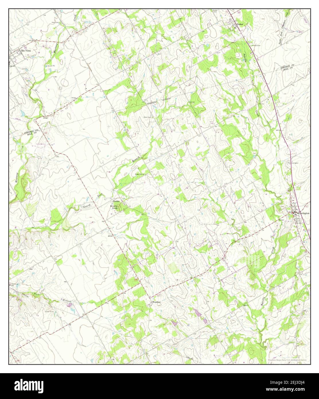 Covington, Texas, map 1966, 1:24000, United States of America by ...