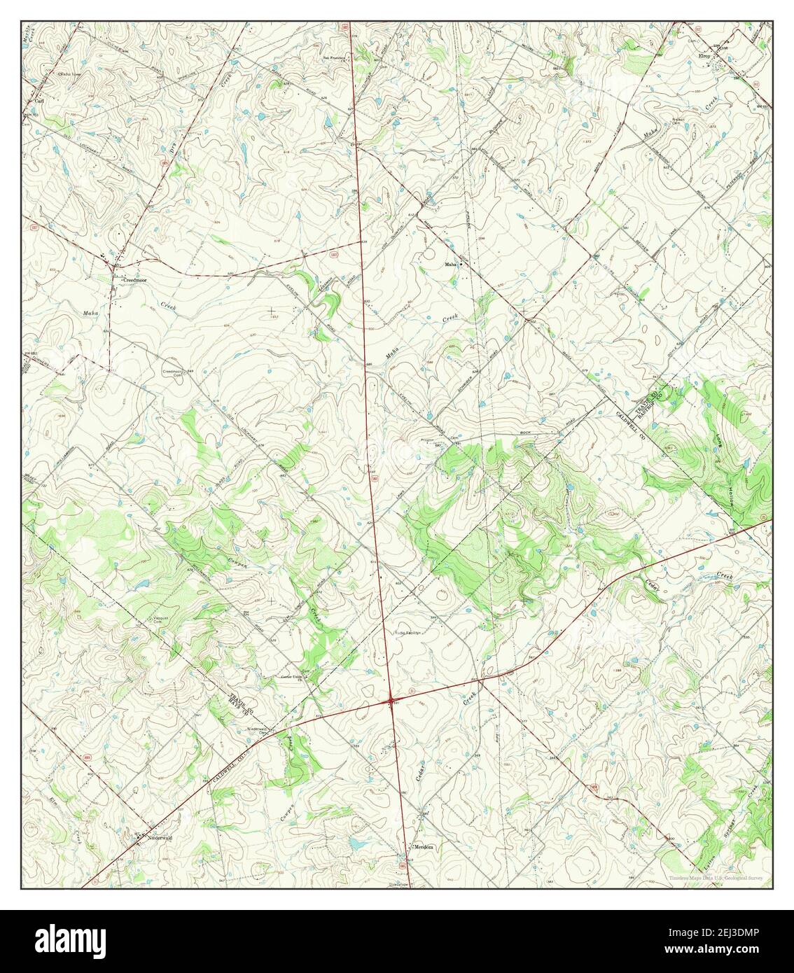 Creedmoor, Texas, map 1968, 1:24000, United States of America by ...