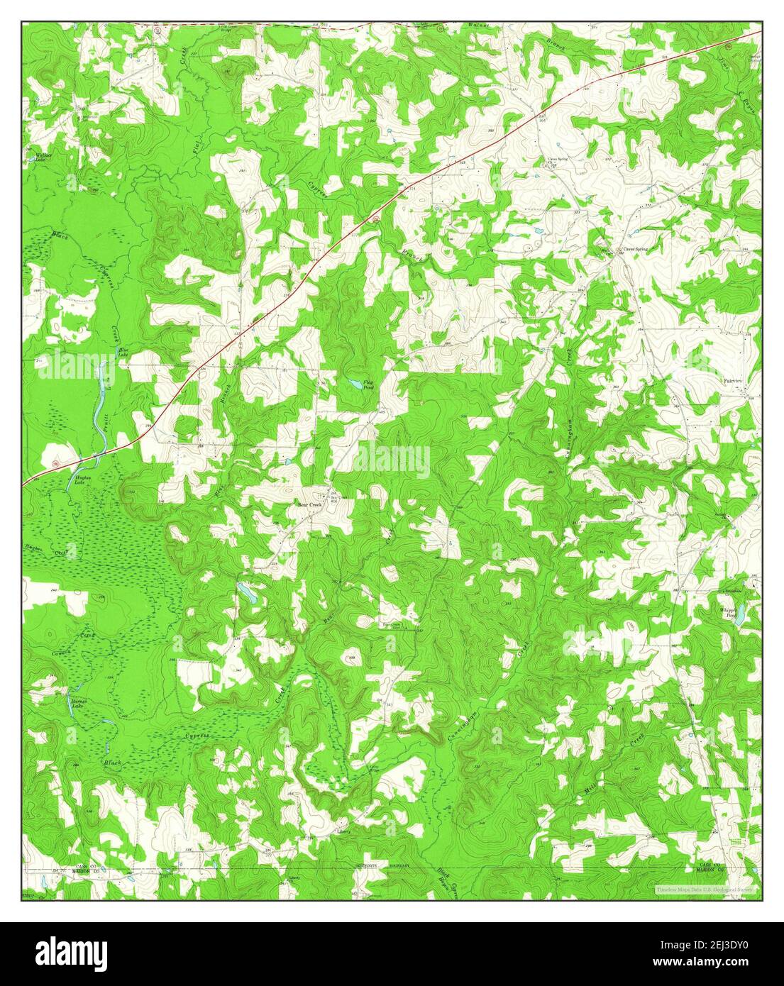 Cunningham Creek, Texas, map 1961, 1:24000, United States of America by ...