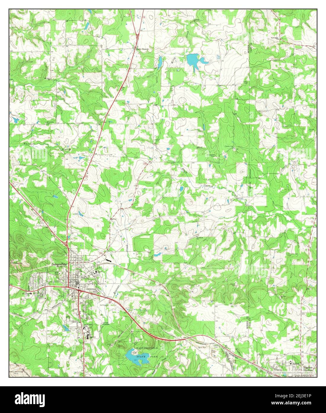 Daingerfield map Cut Out Stock Images & Pictures - Alamy