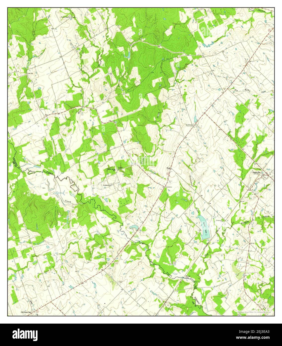 Deanville, Texas, map 1960, 1:24000, United States of America by ...