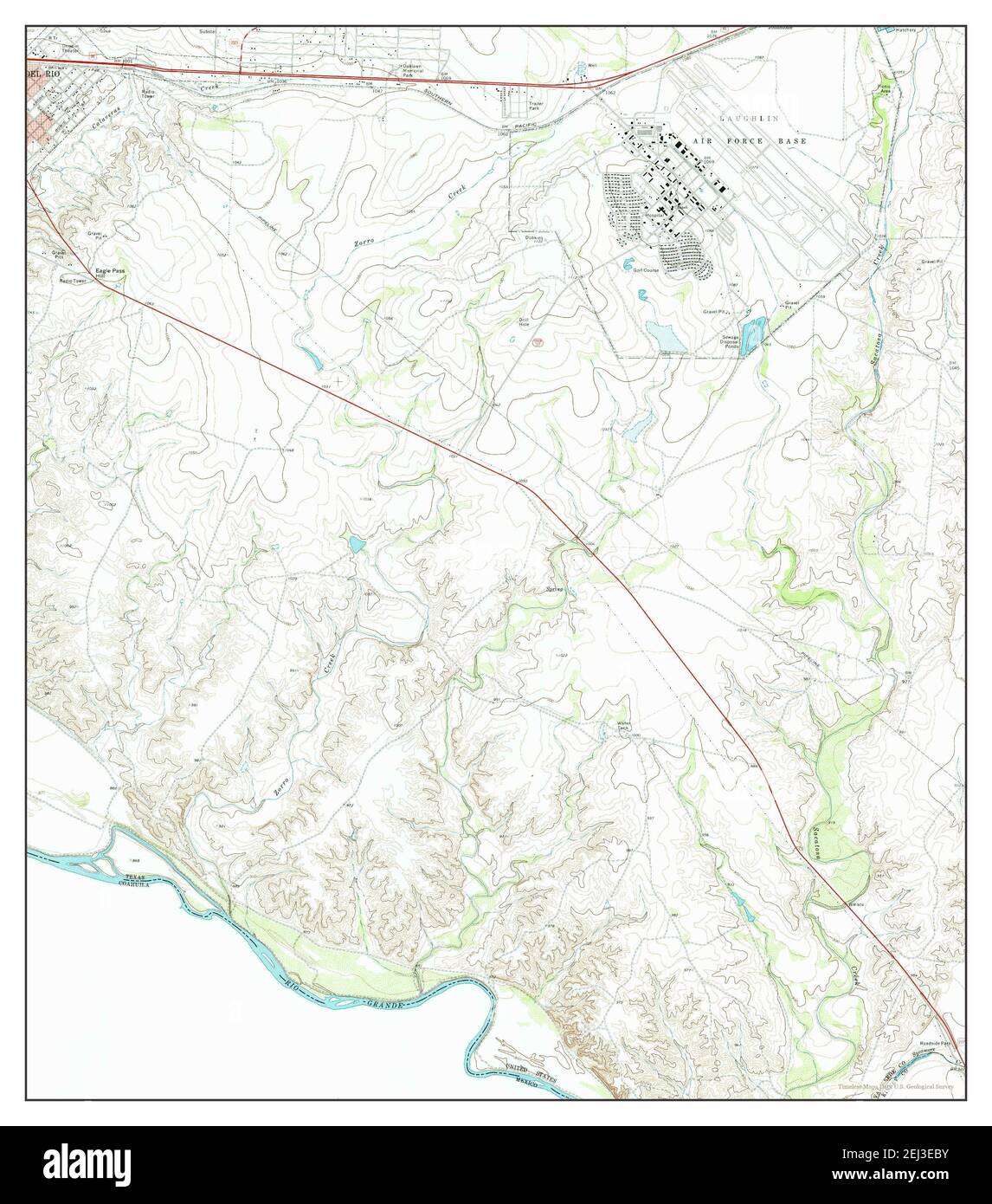 Map of del rio texas hi-res stock photography and images - Alamy