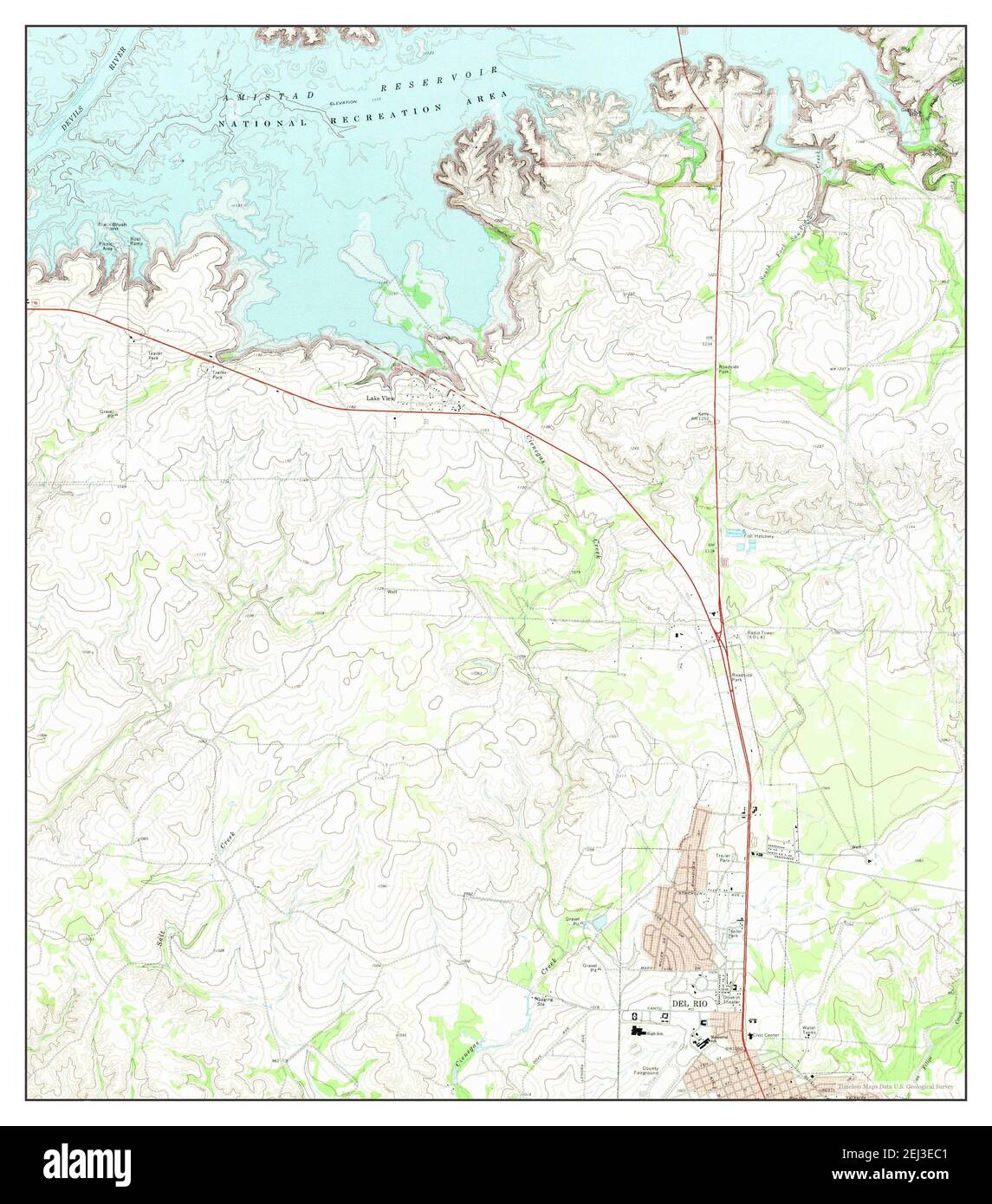 Map of del rio texas hi-res stock photography and images - Alamy