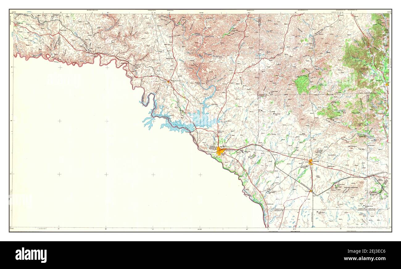 Del rio texas map hi-res stock photography and images - Alamy