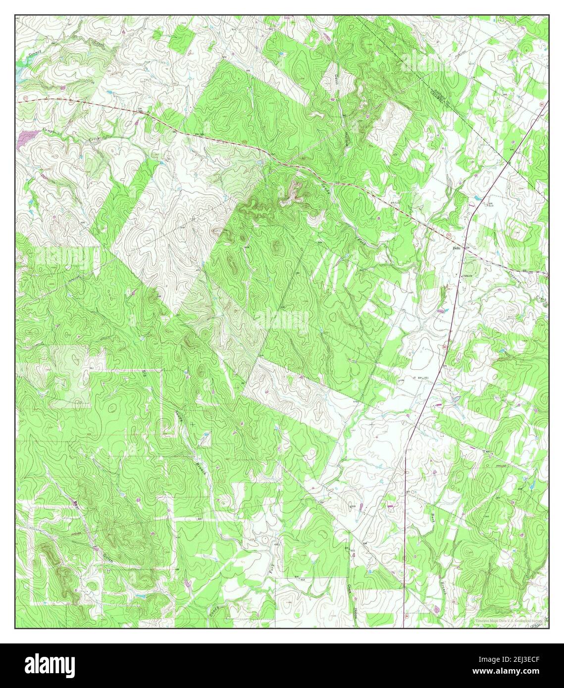 Delhi, Texas, map 1964, 1:24000, United States of America by Timeless ...