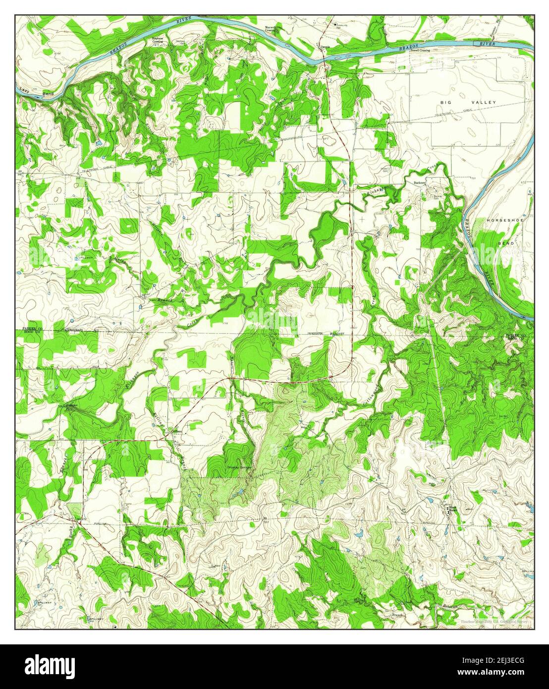 Dennis, Texas, map 1959, 1:24000, United States of America by Timeless ...