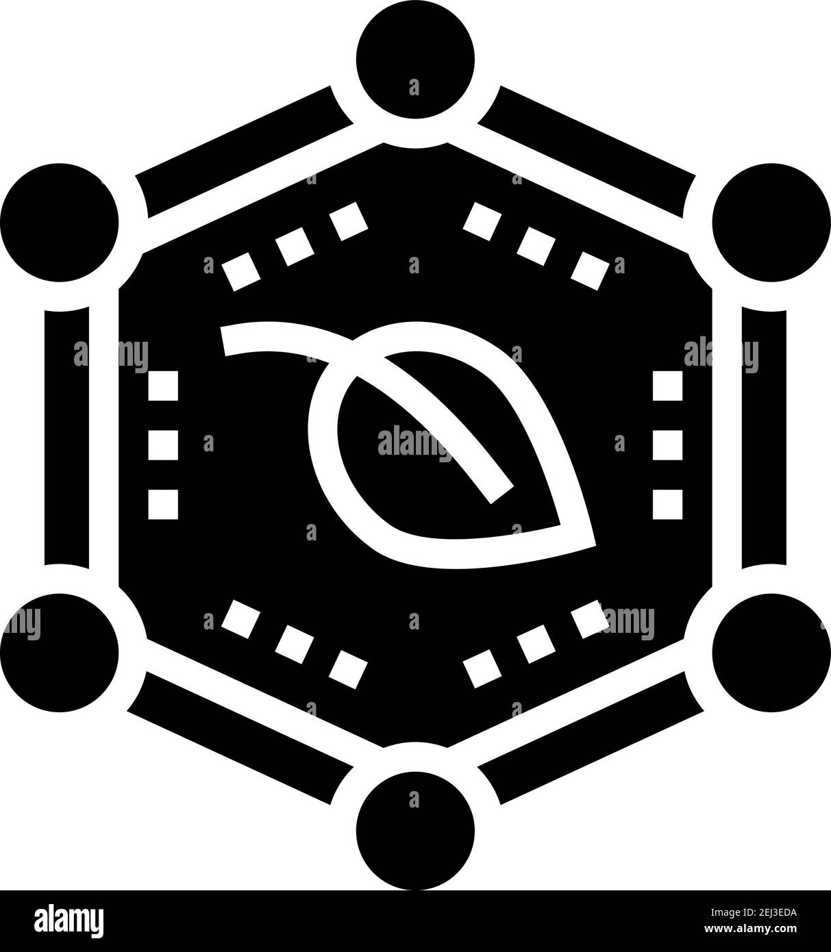 plants safe glyph icon vector illustration Stock Vector Image & Art - Alamy