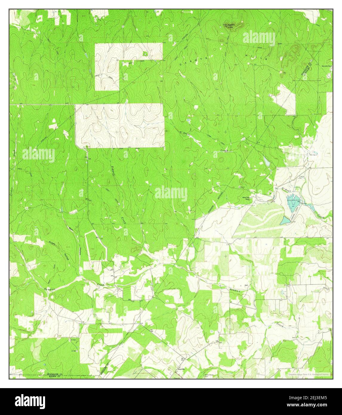 Dewville, Texas, map 1962, 1:24000, United States of America by ...