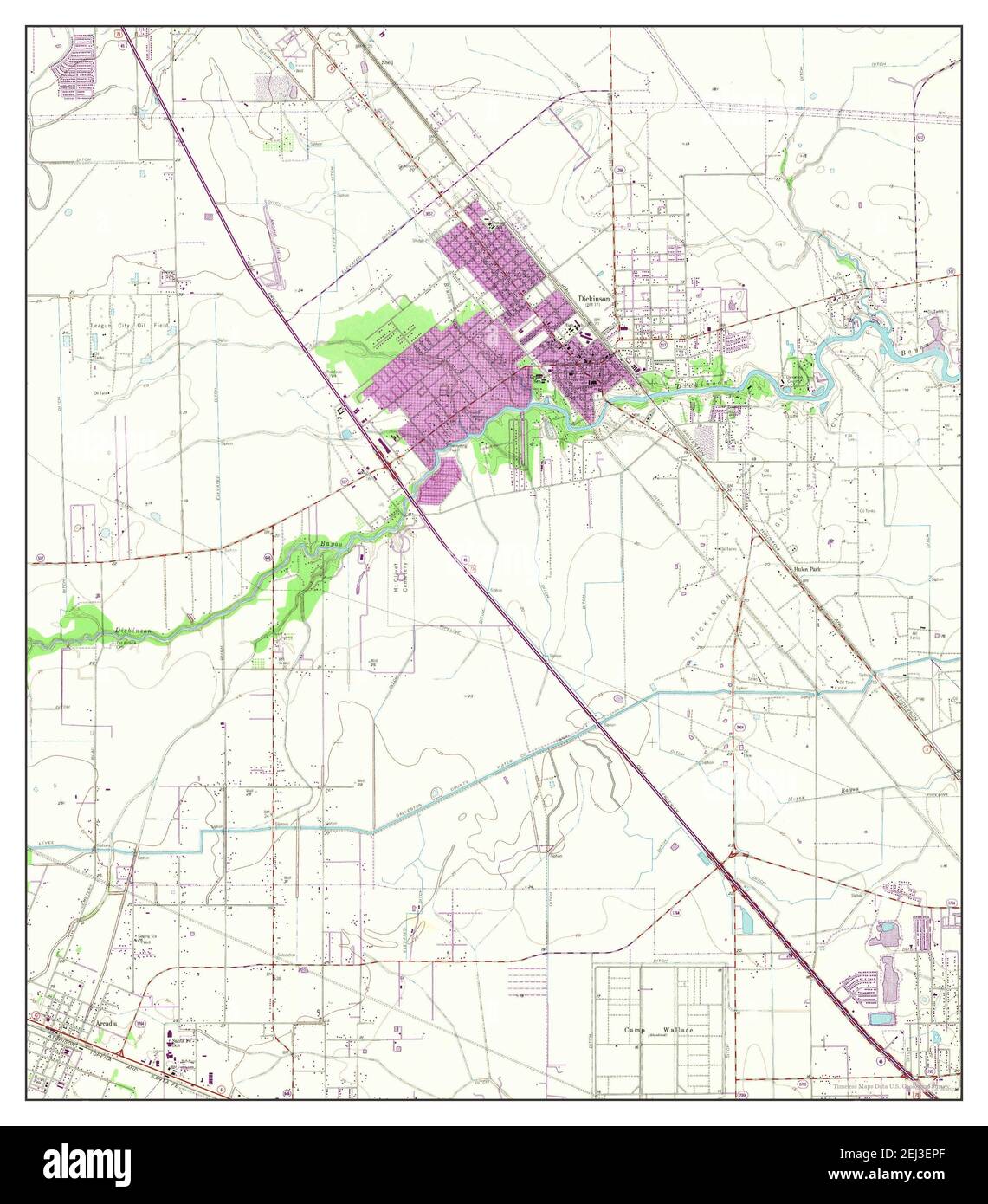 Dickinson map Cut Out Stock Images & Pictures - Alamy