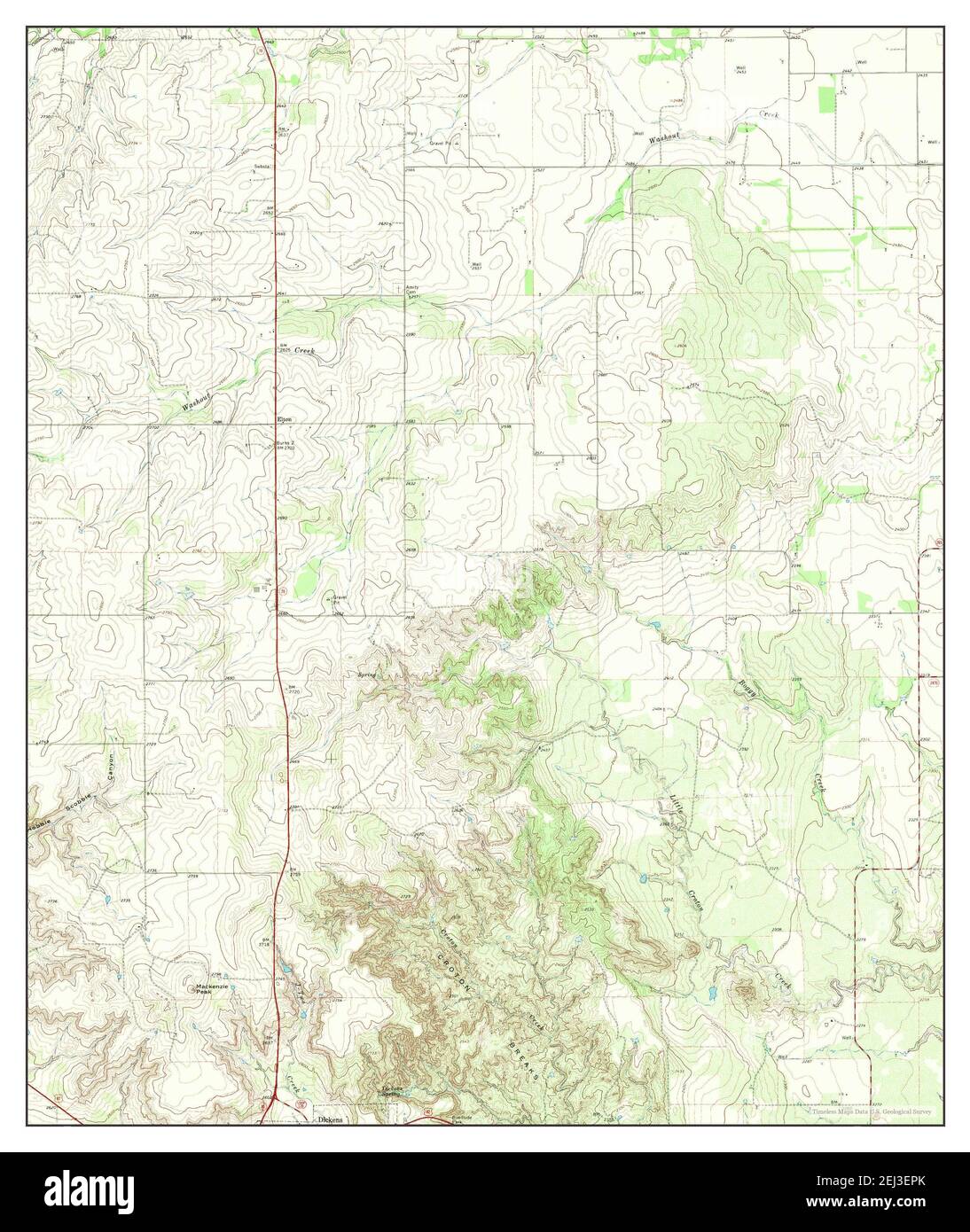 Dickens North, Texas, map 1967, 1:24000, United States of America by ...