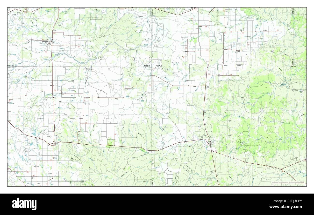 Dickens, Texas, map 1985, 1:100000, United States of America by ...