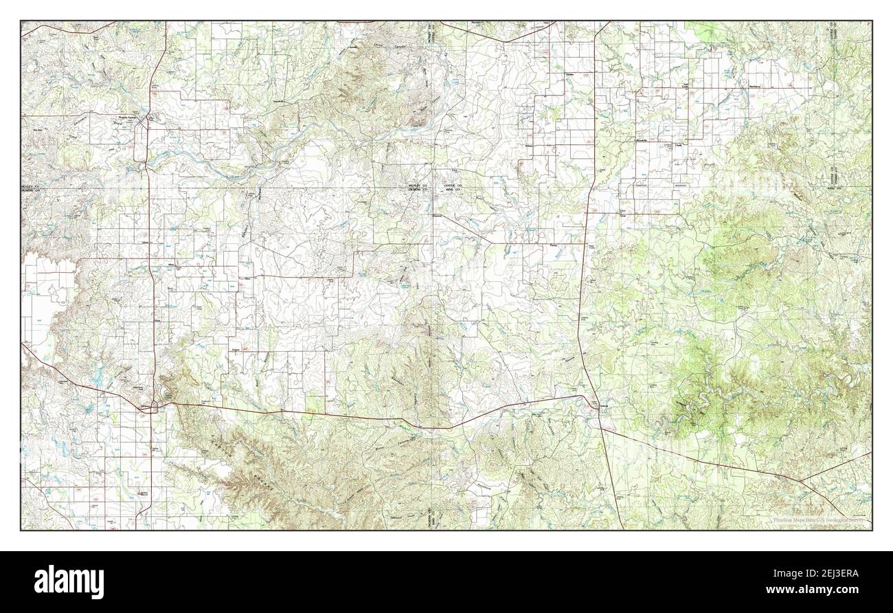 Dickens, Texas, map 1985, 1:100000, United States of America by ...