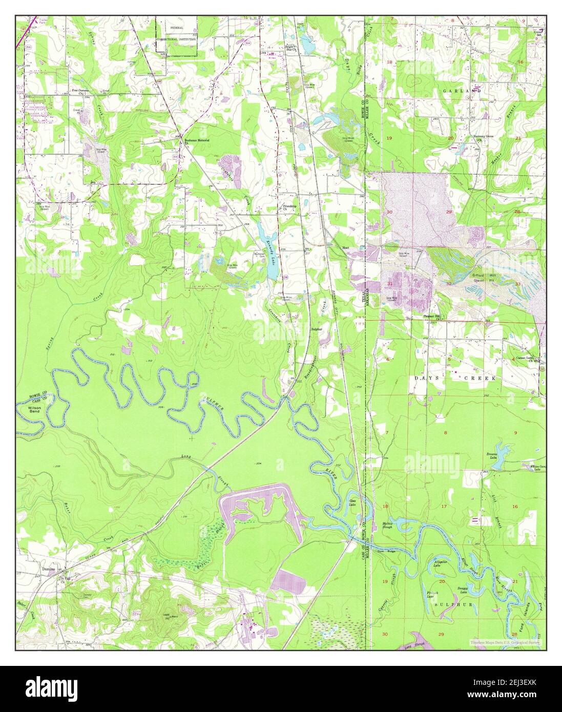 Domino, Texas, map 1954, 1:24000, United States of America by Timeless ...