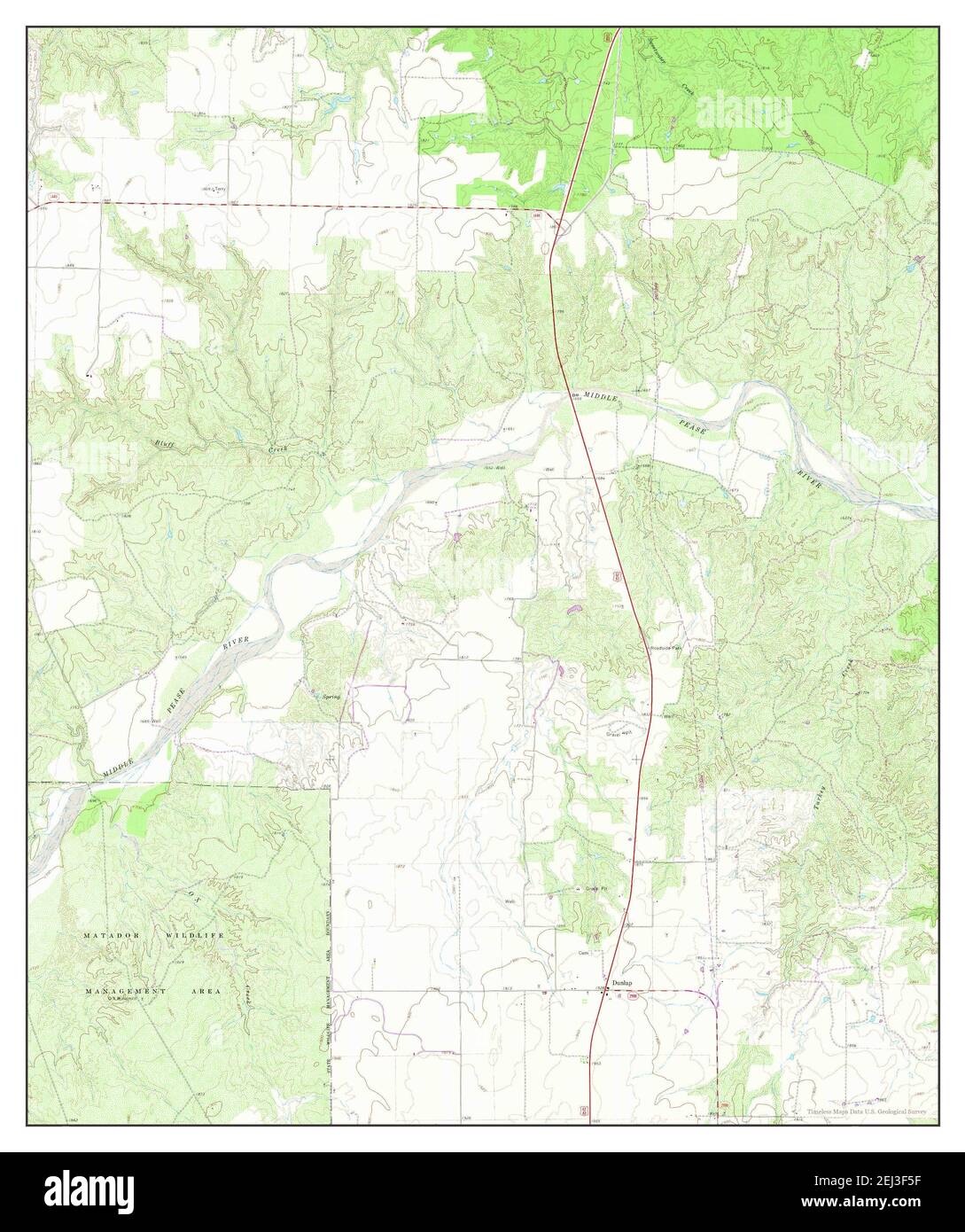 Dunlap, Texas, map 1967, 1:24000, United States of America by Timeless ...
