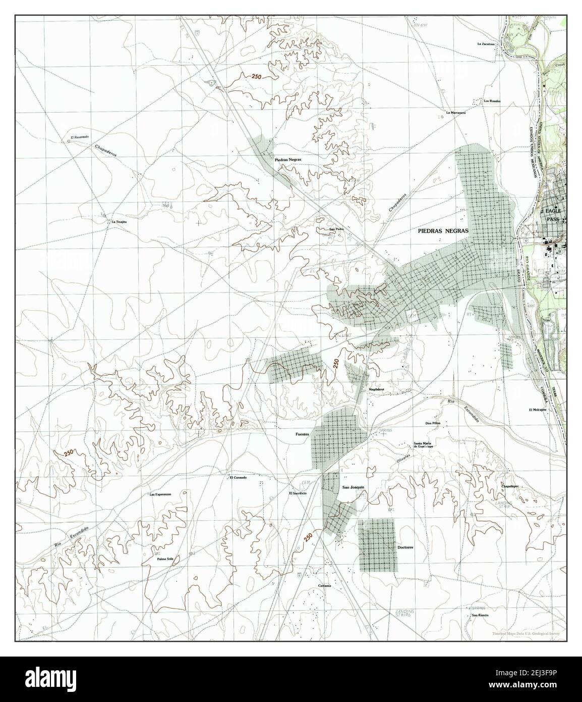 Eagle pass texas map hi-res stock photography and images - Alamy