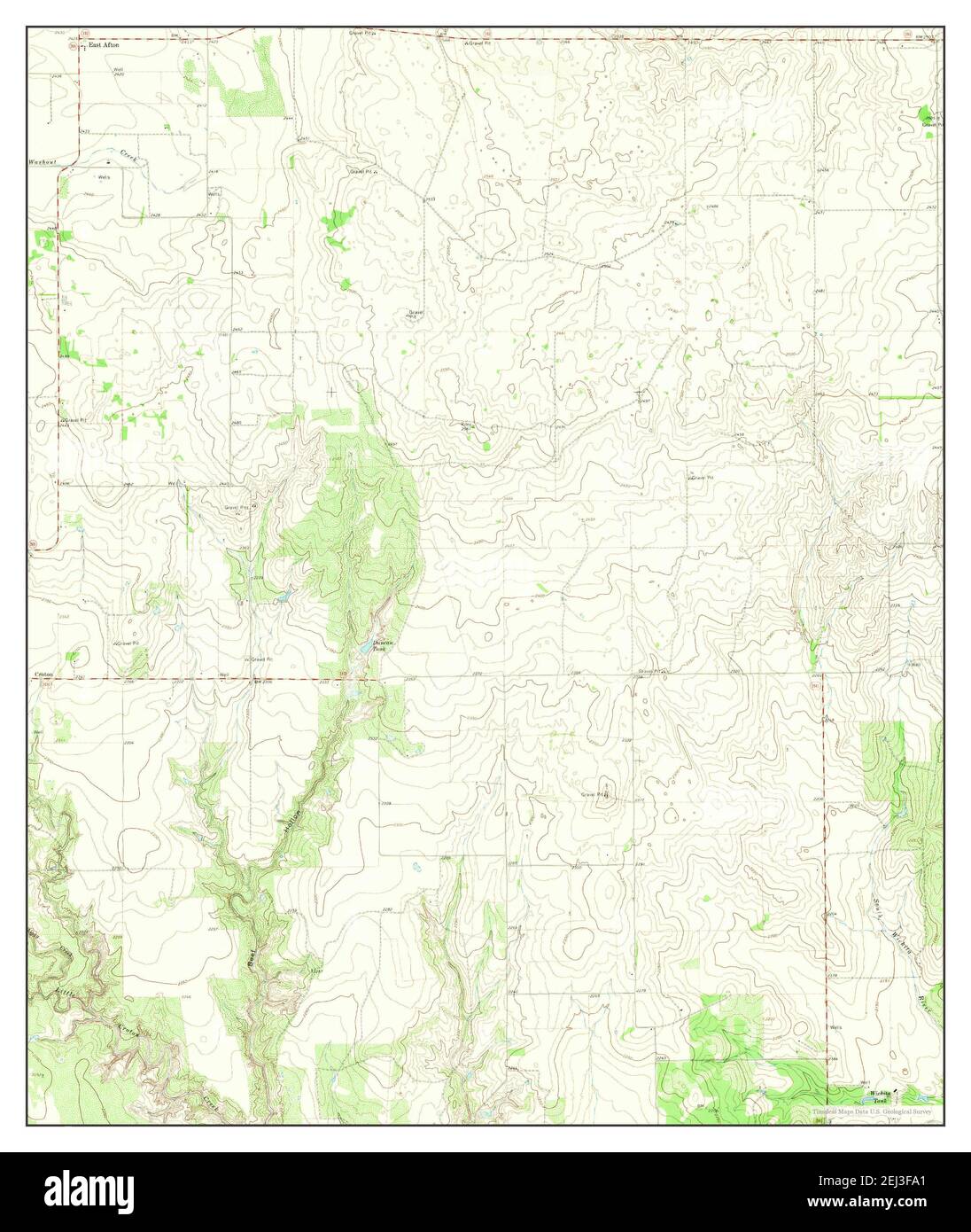 East Afton, Texas, map 1968, 1:24000, United States of America by ...