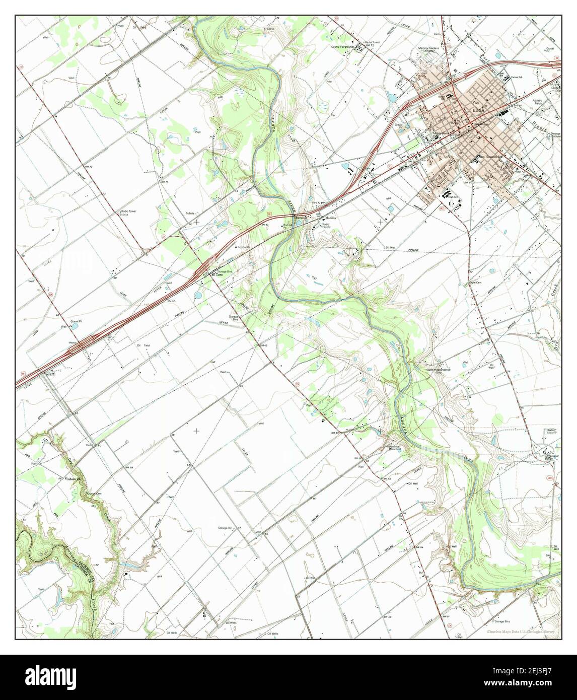 Edna texas map hi-res stock photography and images - Alamy