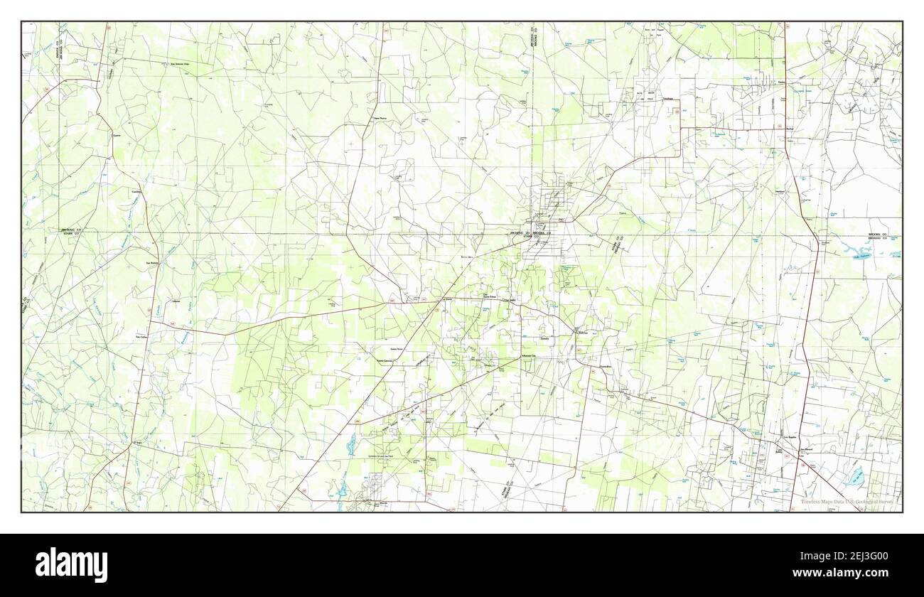 Encino, Texas, map 1985, 1:100000, United States of America by Timeless ...