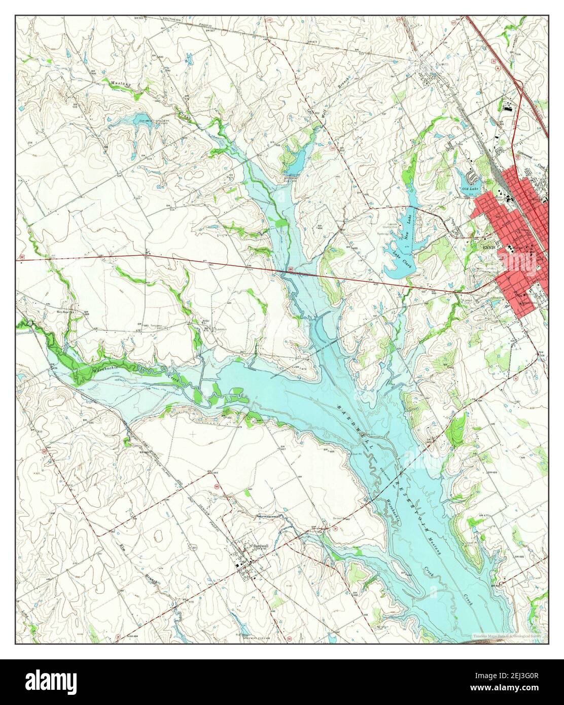 Map of ennis hi-res stock photography and images - Alamy