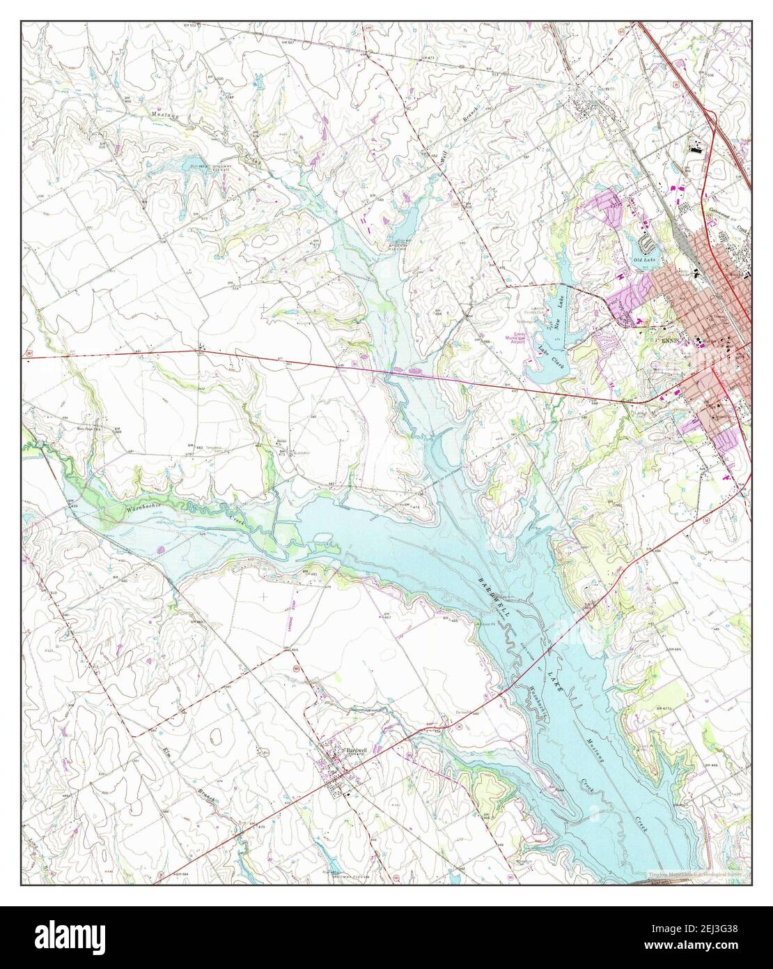 Map of ennis hi-res stock photography and images - Alamy