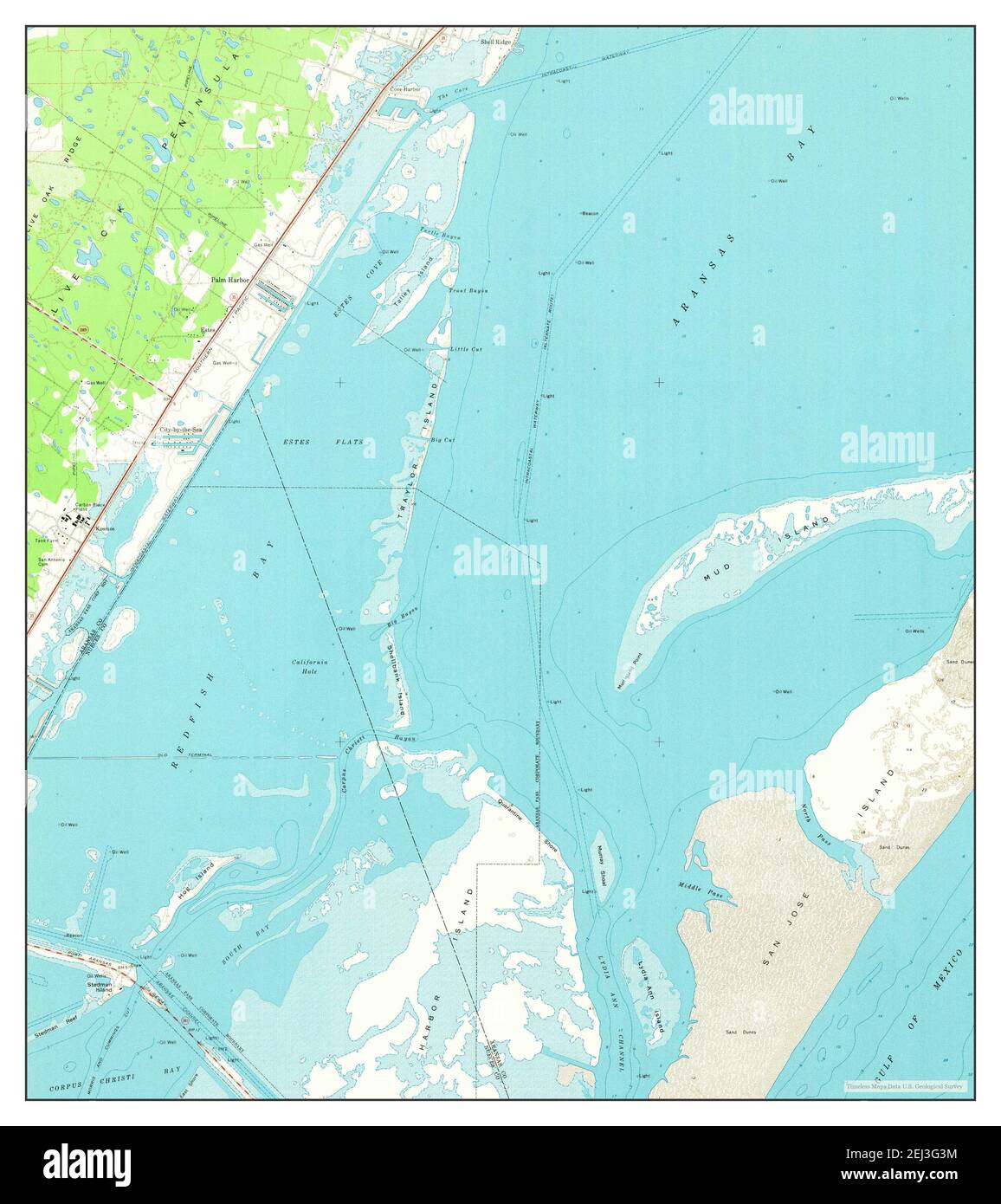 Estes, Texas, map 1971, 1:24000, United States of America by Timeless ...