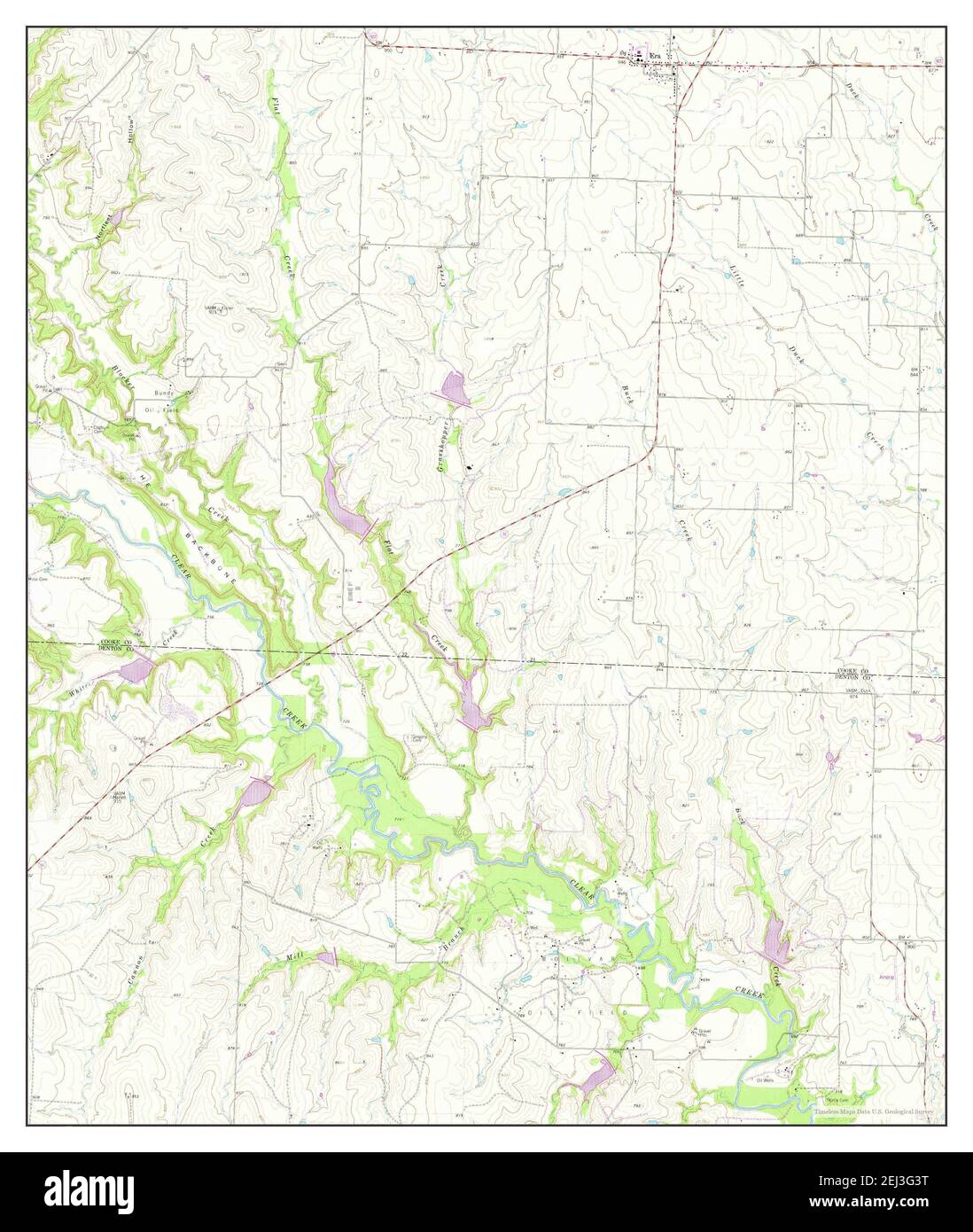 Era, Texas, map 1961, 1:24000, United States of America by Timeless ...