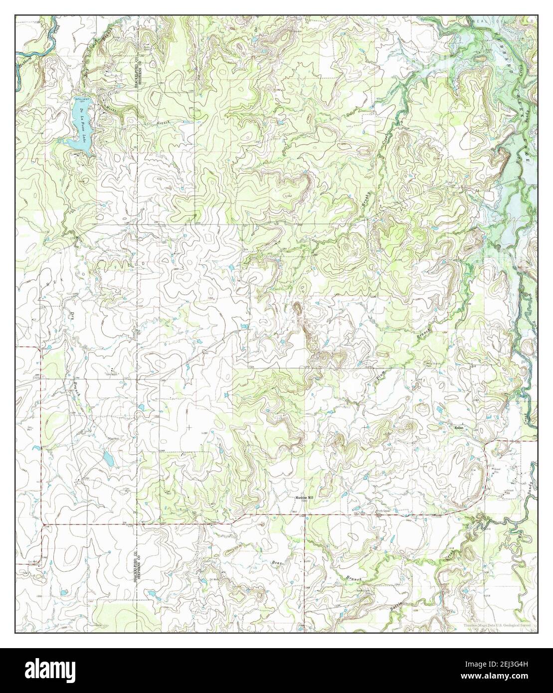 Eolian, Texas, map 1961, 1:24000, United States of America by Timeless ...