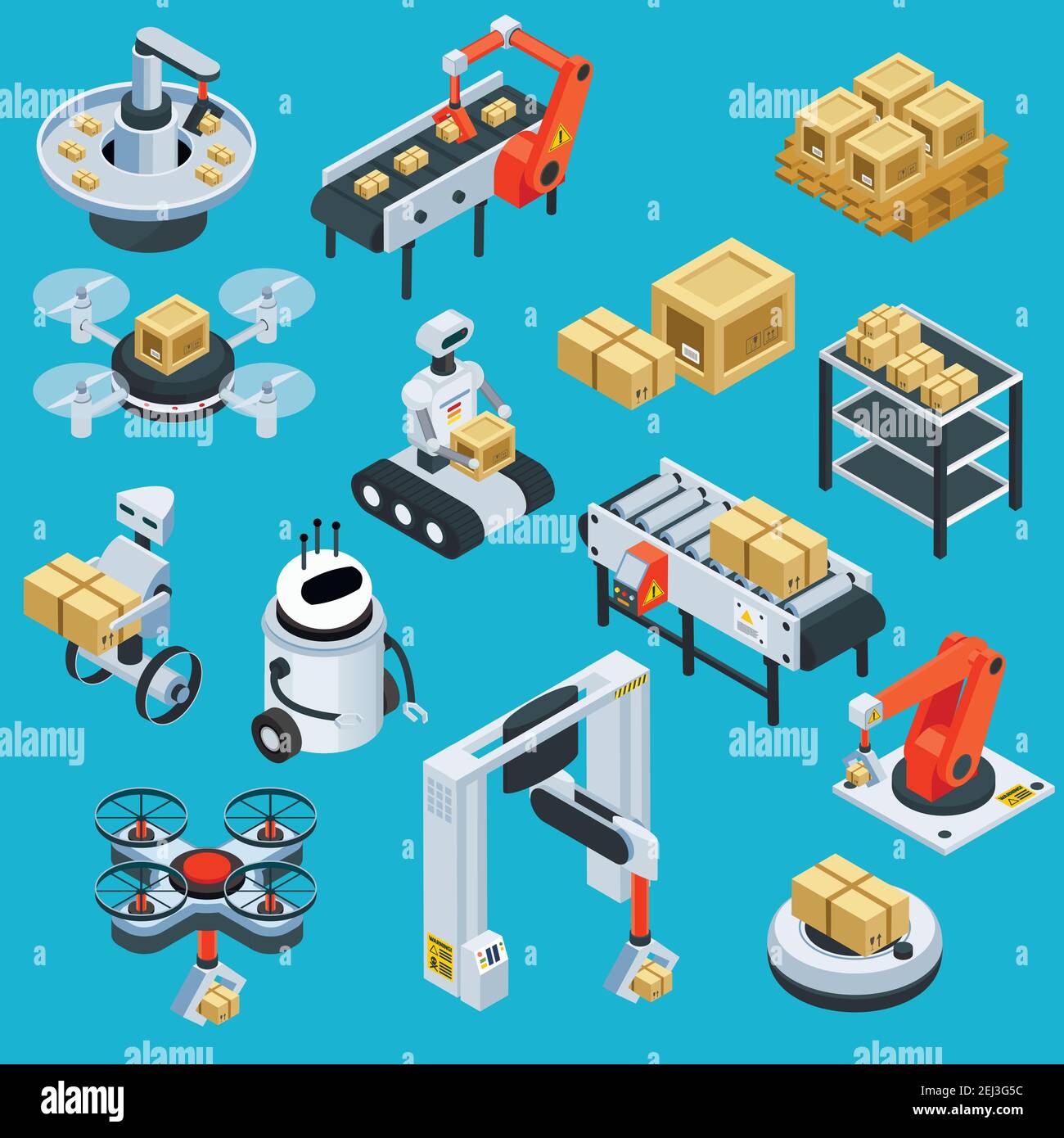 Automatic logistics technology solution and delivery service with ...