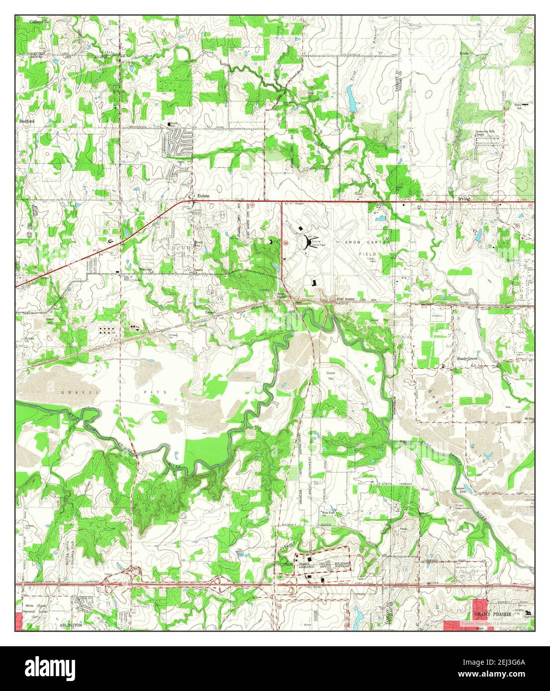 Euless, Texas, map 1959, 1:24000, United States of America by Timeless ...