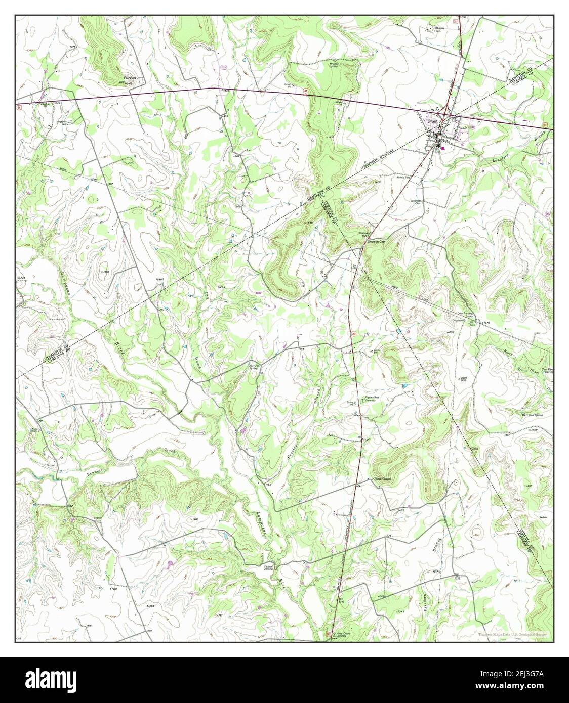Evant, Texas, map 1954, 1:24000, United States of America by Timeless ...