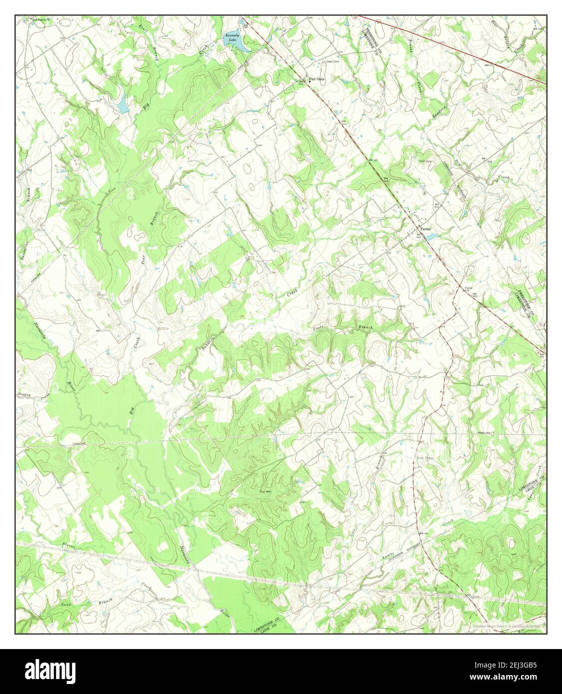 Farrar, Texas, map 1966, 1:24000, United States of America by Timeless ...