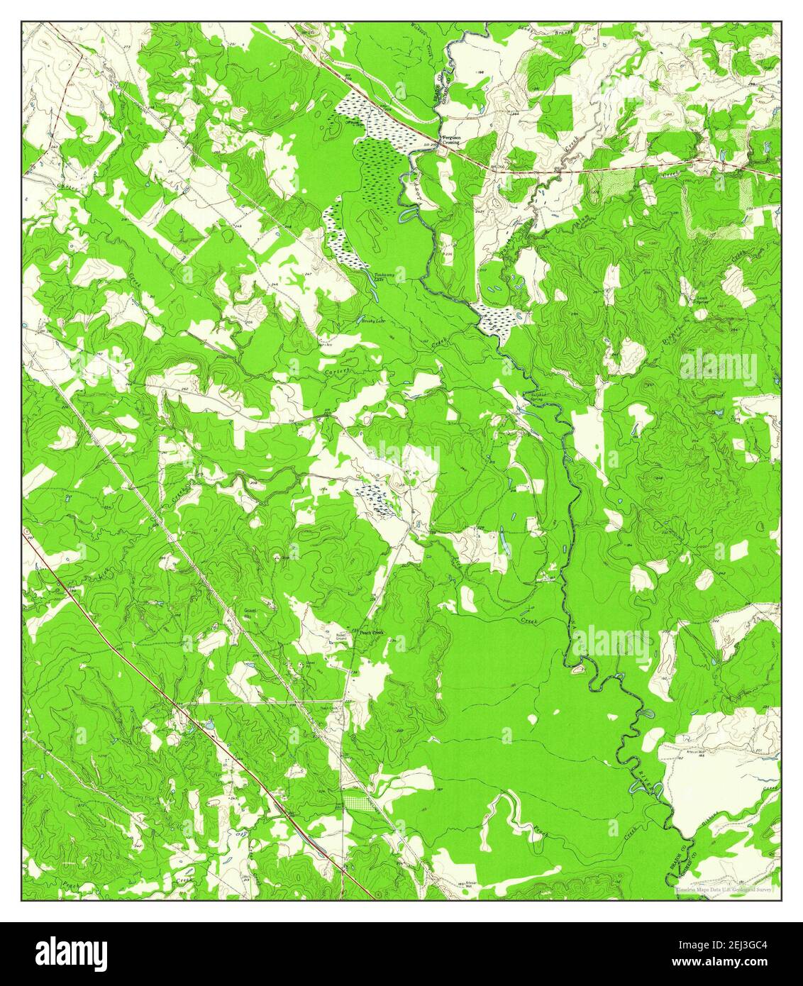 Ferguson Crossing, Texas, map 1959, 1:24000, United States of America ...