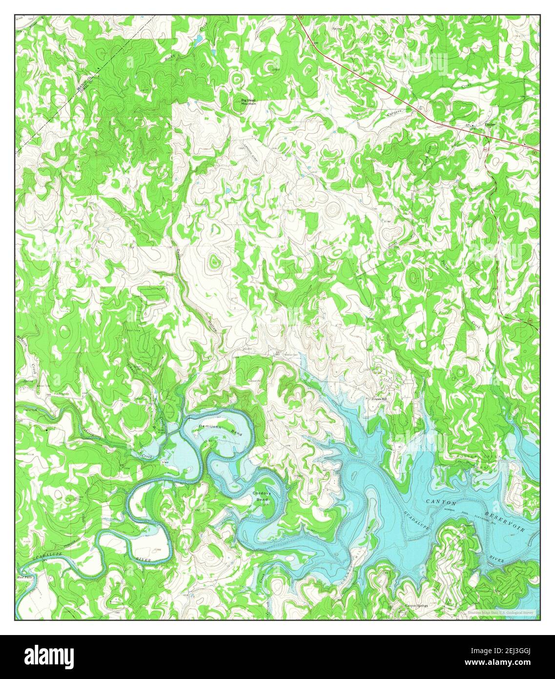 Fischer, Texas, map 1963, 1:24000, United States of America by Timeless ...