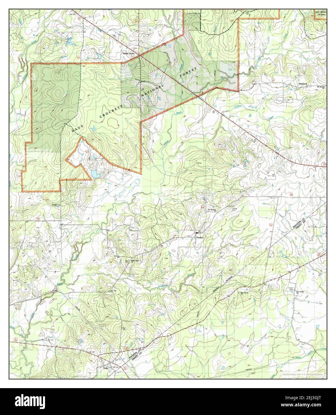 Fodice, Texas, map 2004, 1:24000, United States of America by Timeless ...