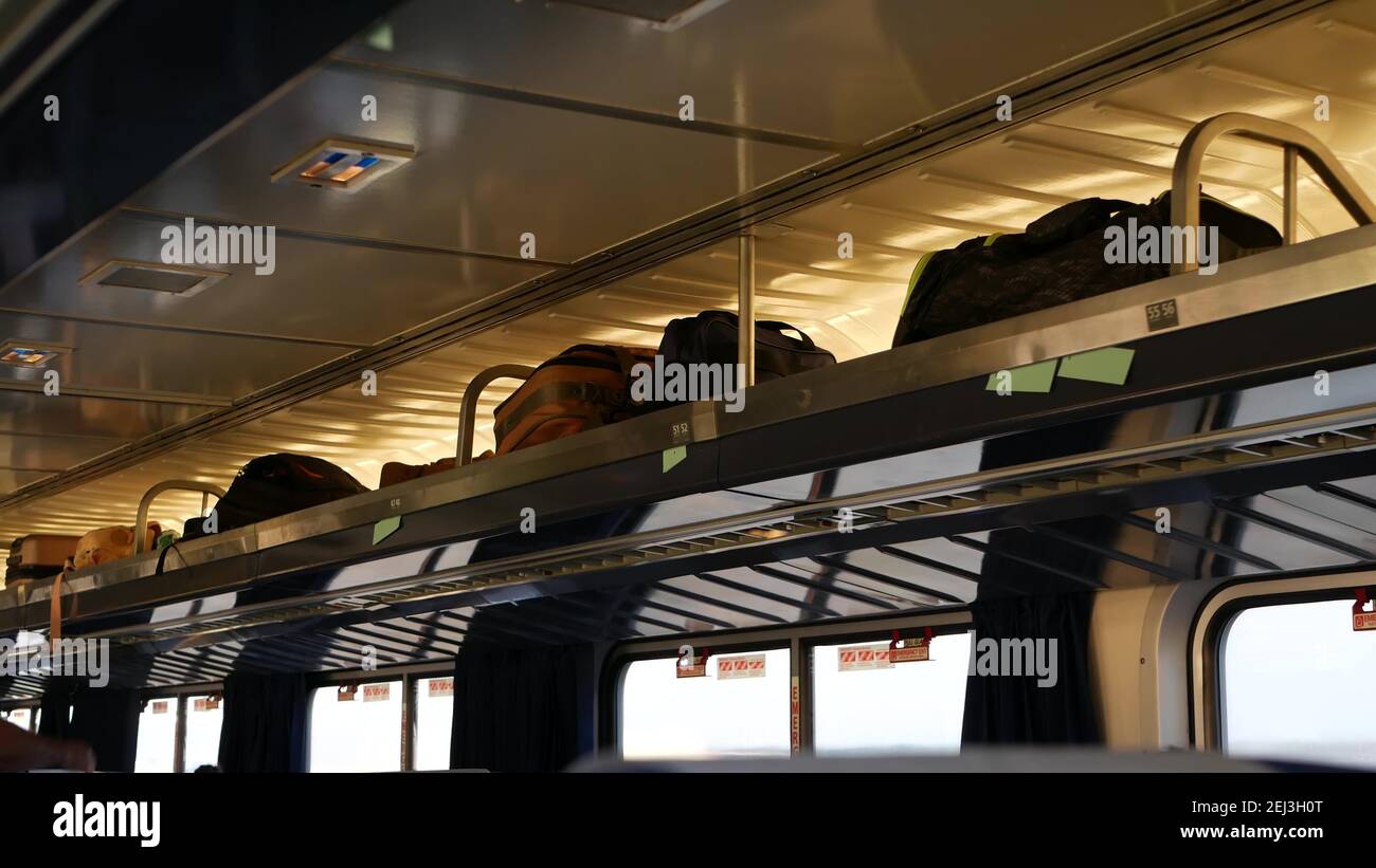 LOS ANGELES, CALIFORNIA, USA - 24 OCT 2019: Amtrak Pacific Surfliner ...