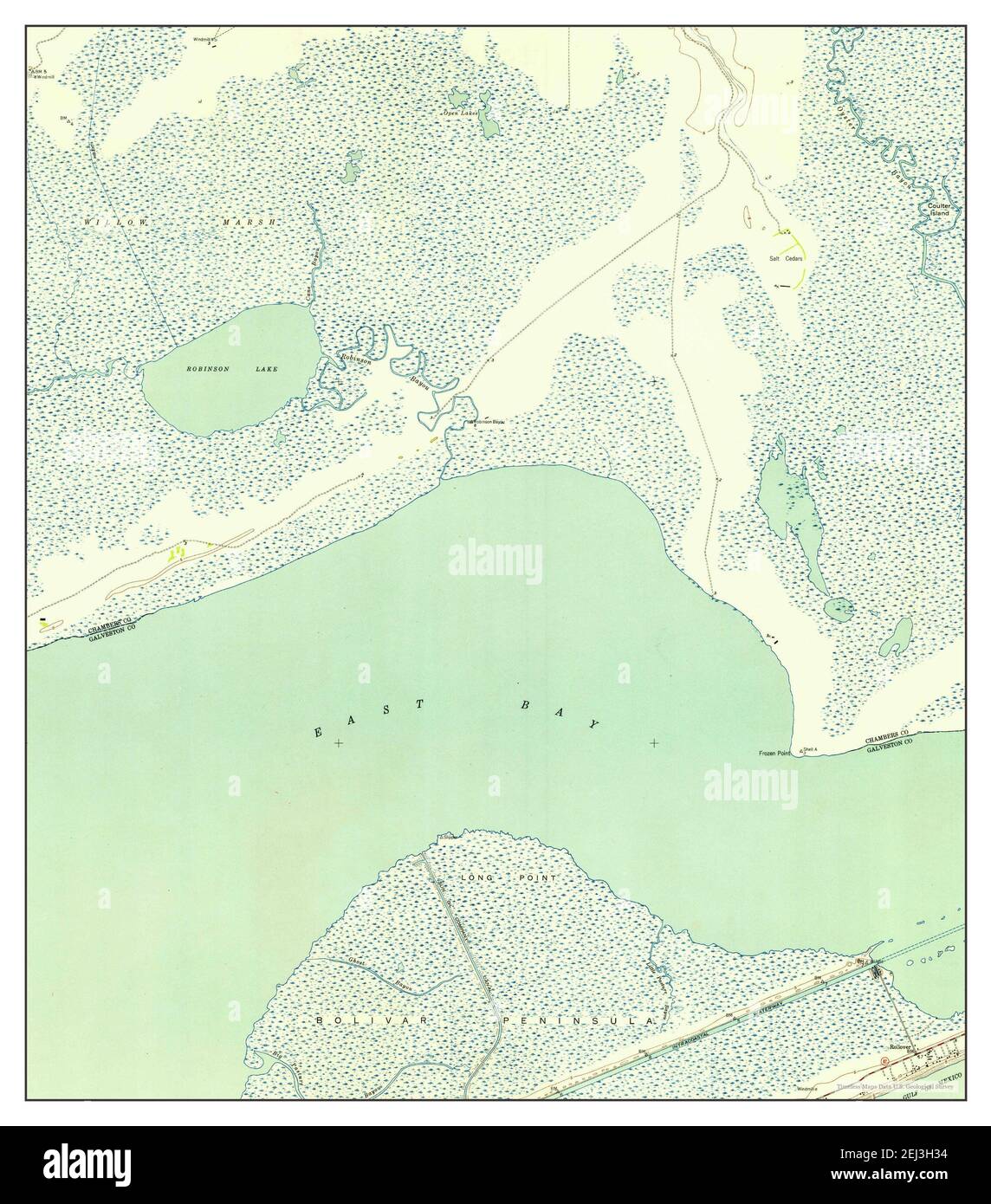Frozen Point, Texas, map 1943, 1:24000, United States of America by ...