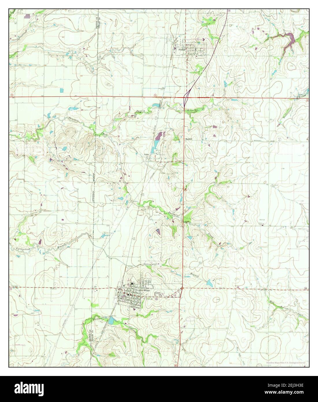Frisco, Texas, map 1960, 1:24000, United States of America by Timeless ...